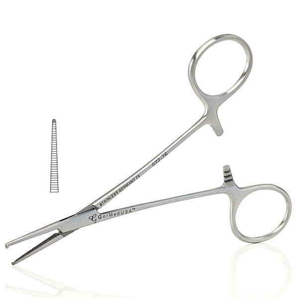 Halstead Mosquito Forceps 1x2 Teeth 5" Straight | GerDentUSA