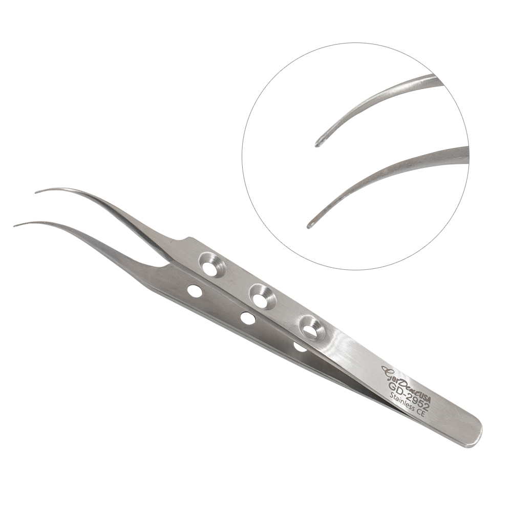 Tweezer Tissue Forceps 11.5cm Curved Tip | GerDentUSA