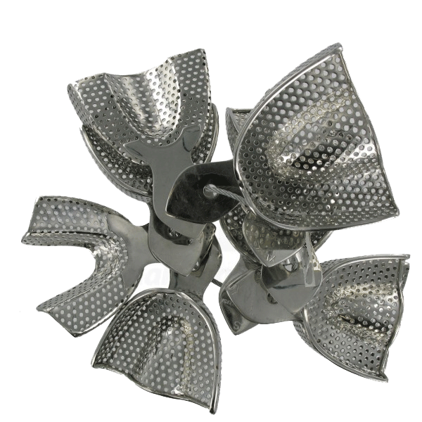 Impression Trays Perforated Set 10 Each (XS to XL), Upper & Lower