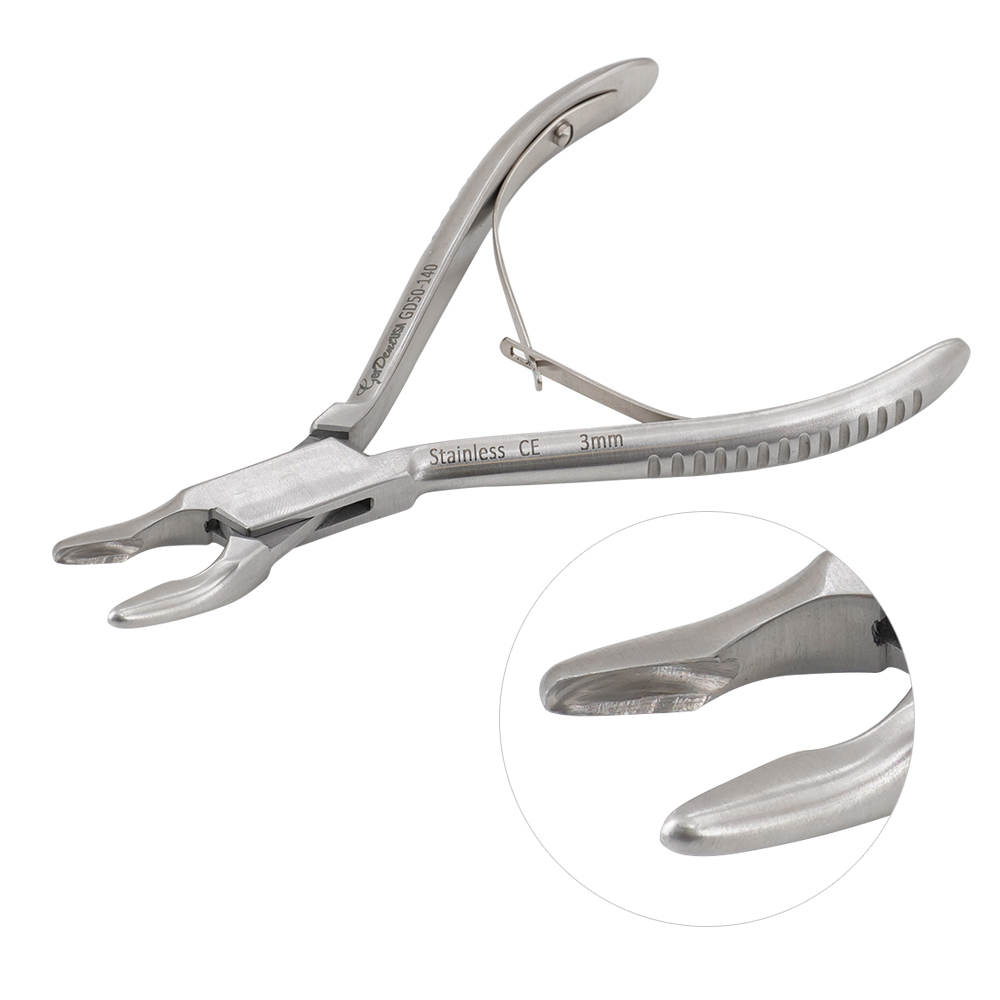 Blumenthal Rongeur 6", 30 Degree, Curved 3mm, Single Action | GerDentUSA