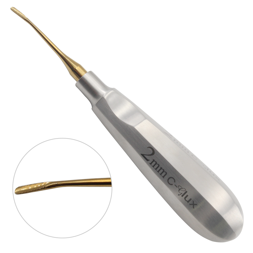 Luxating Elevator 2mm Curved With Micro Serrated Tip | GerDentUSA