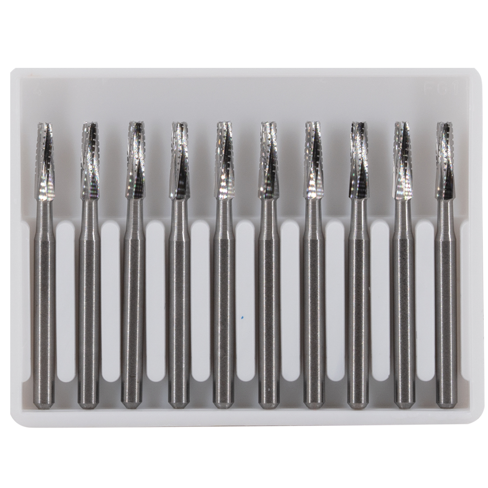 Dental Bur Xcut Fissure Taper 702L 19mm FG (Standard) Pack of 10